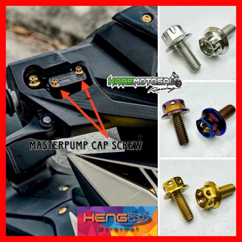 MASTER PUMP CAP SCREW M4 YAMAHA HONDA HENG SKRU MASTERPUMP PAM BREK Y15 ...