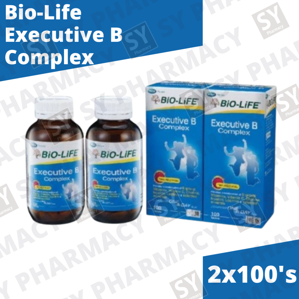 [ CLEARANCE Exp: 09/2024 ] Bio-Life Executive B Complex 2x100's (Exp ...