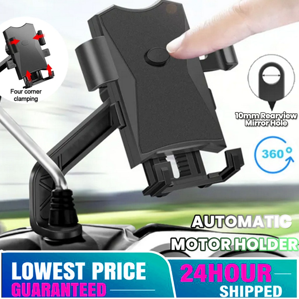 Fon holder Phone Holder Motorcycle Bicycle Bike sidemirror Stand Phone ...
