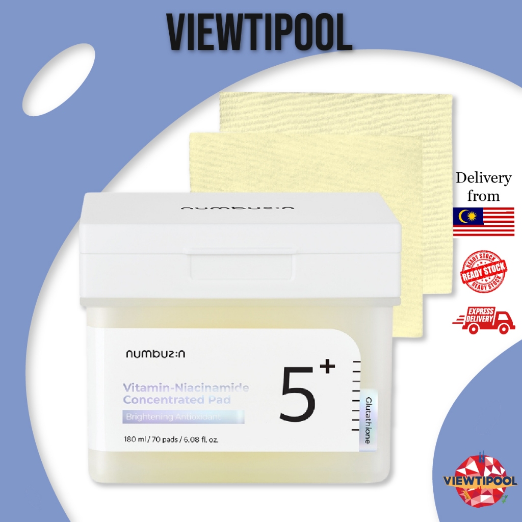 NUMBUZIN No.5 Vitamin-Niacinamide Concentrated Pad 180ml (70Pads) | Shopee Singapore