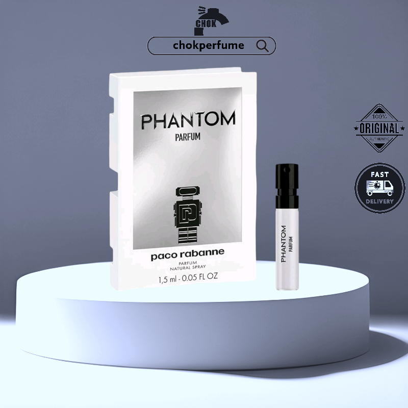 Paco Rabanne Phantom Parfum 1.5ml Perfume Sample Vial (M) | Shopee ...