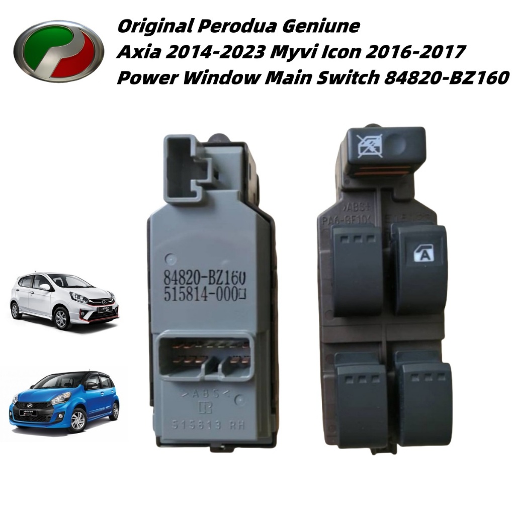 Perodua Geniune Axia 2014-2023 Myvi Icon Power Window Main Switch 84820 ...