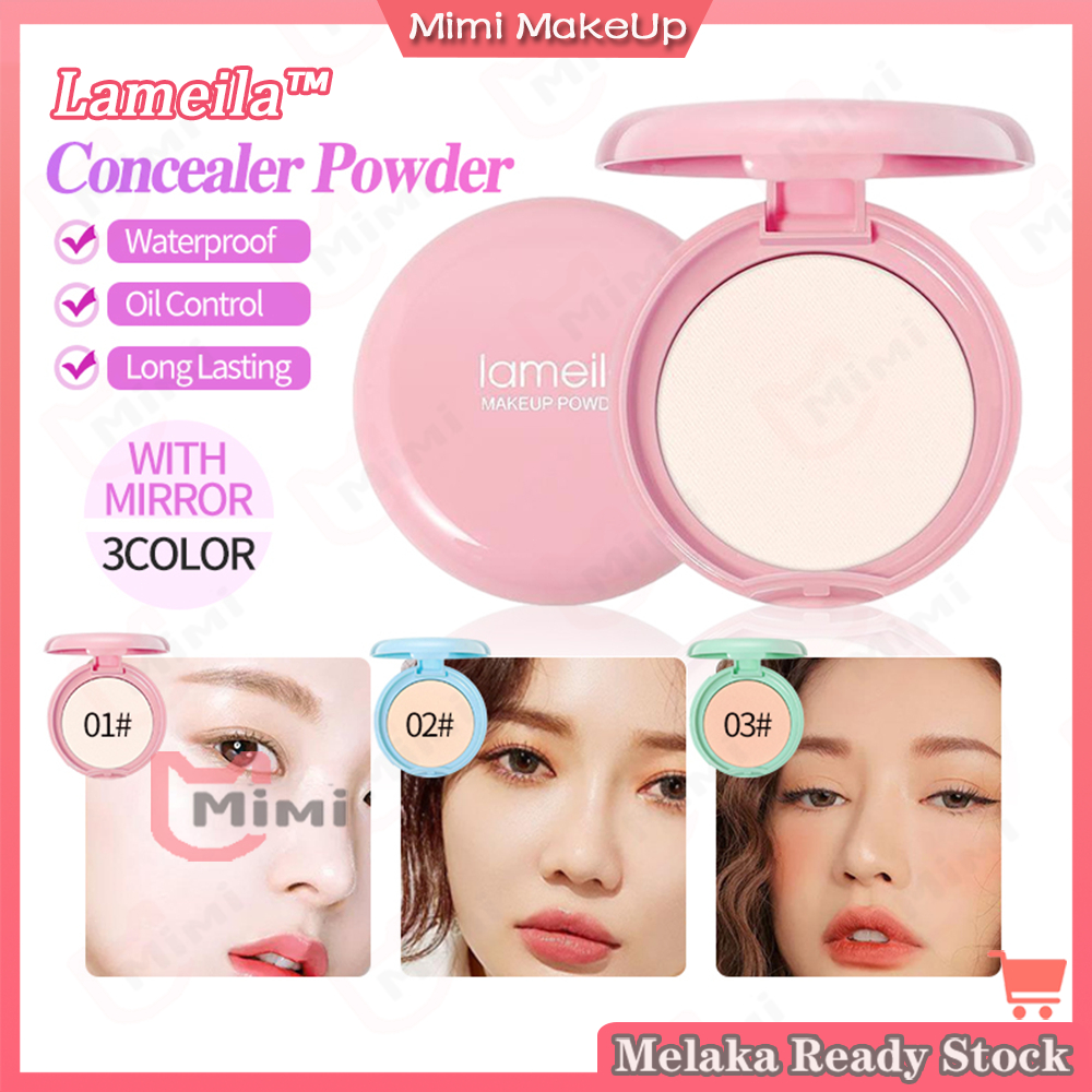 Lameila Oil Control Face Powder Matte Waterproof Naked Makeup Matte Brighten Setting Powder ...