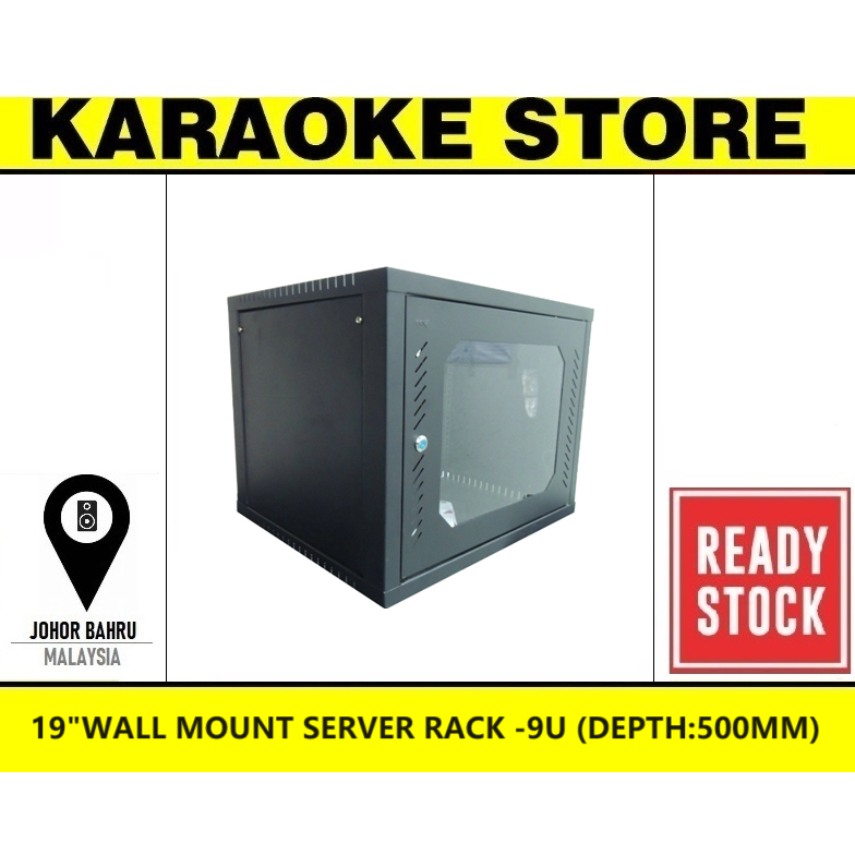 19"WALL MOUNT SERVER RACK -9U (DEPTH:500MM) | Shopee Singapore