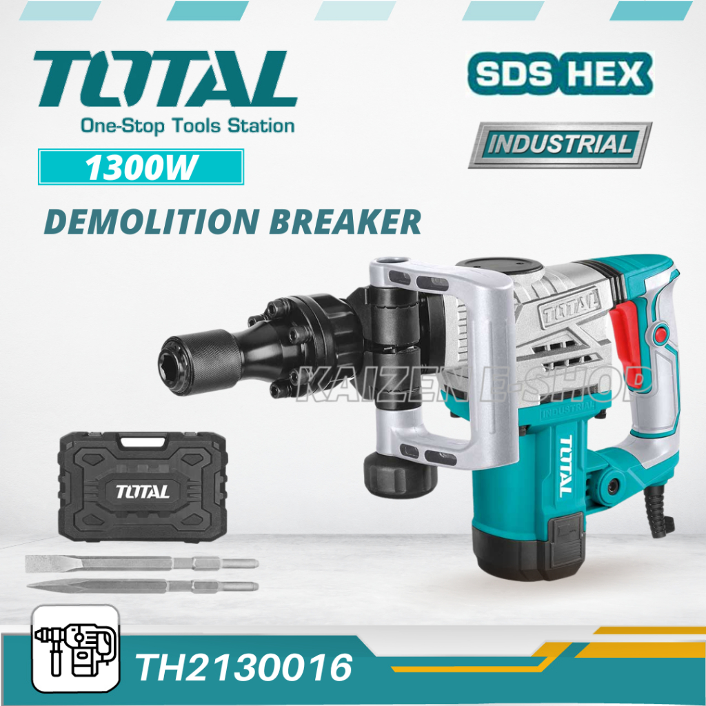 TOTAL TH2130016 1300W Demolition Breaker SDS HEX ( Replacement Model ...