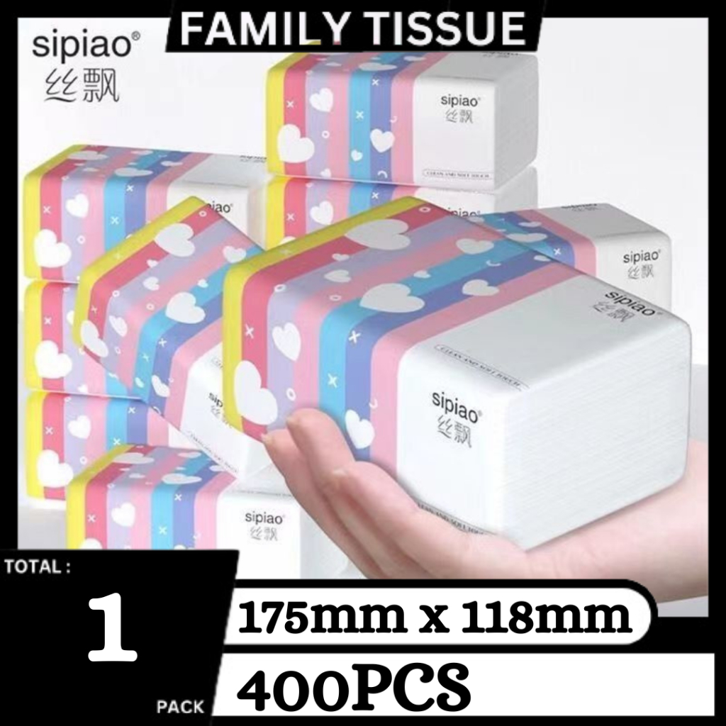 400Pcs Love Icon Tissue (100sheets*4ply) (per pack) Soft Facial Tissue ...