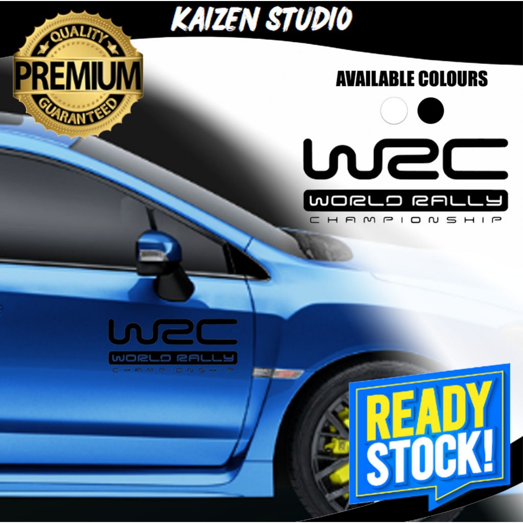 KAIZEN STUDIO WRC World Rally Championship Logo Cutting Sticker ...