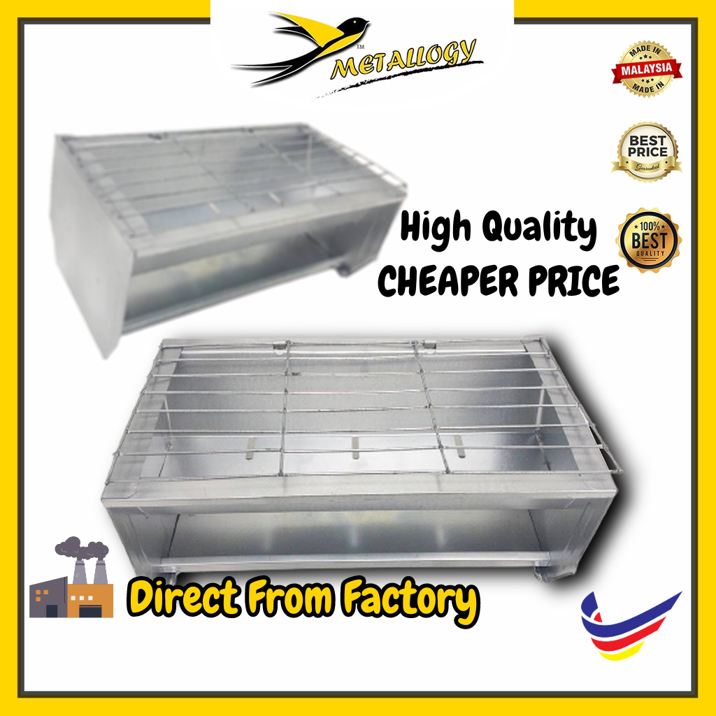 Metallogy BBQ Grill Mini Premium Iron Indoor Or Outdoor Charcoal ...