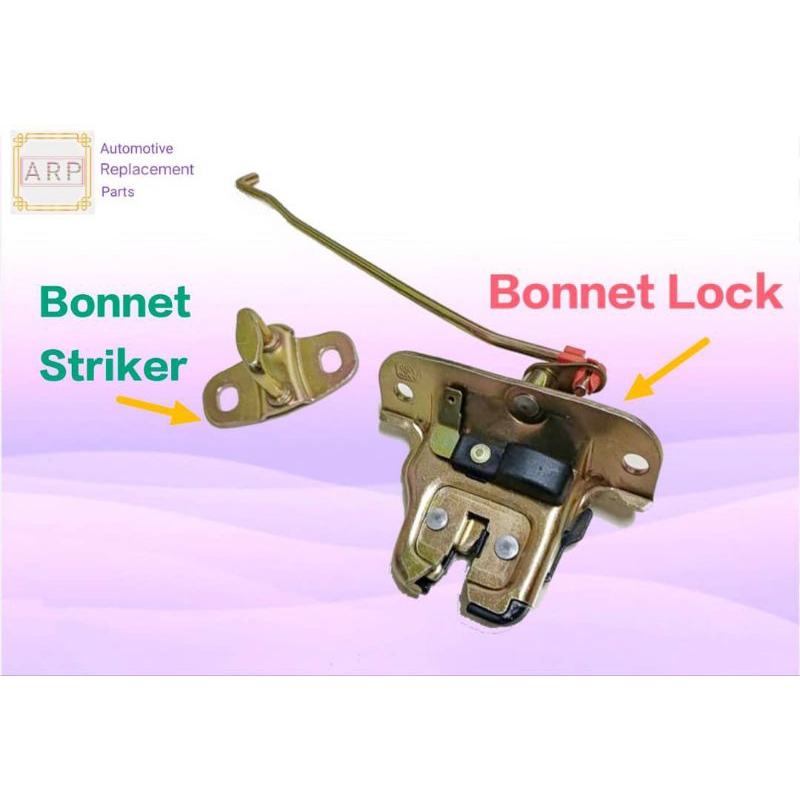 Bonnet Lock & Bonnet Striker Saga,Iswara,Lmst (Aeroback)(Rear) | Shopee ...