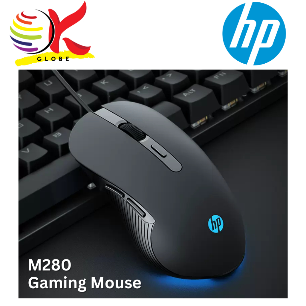 HP M280 PROFESSIONAL WIRED OPTICAL GAMING MOUSE WITH LED LIGHT, 4 DPI ...