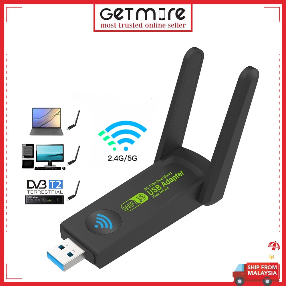 Dual Brand USB WIFI Adapter 2.4GHz 150mbps Dual Antenna For PC Laptop ...