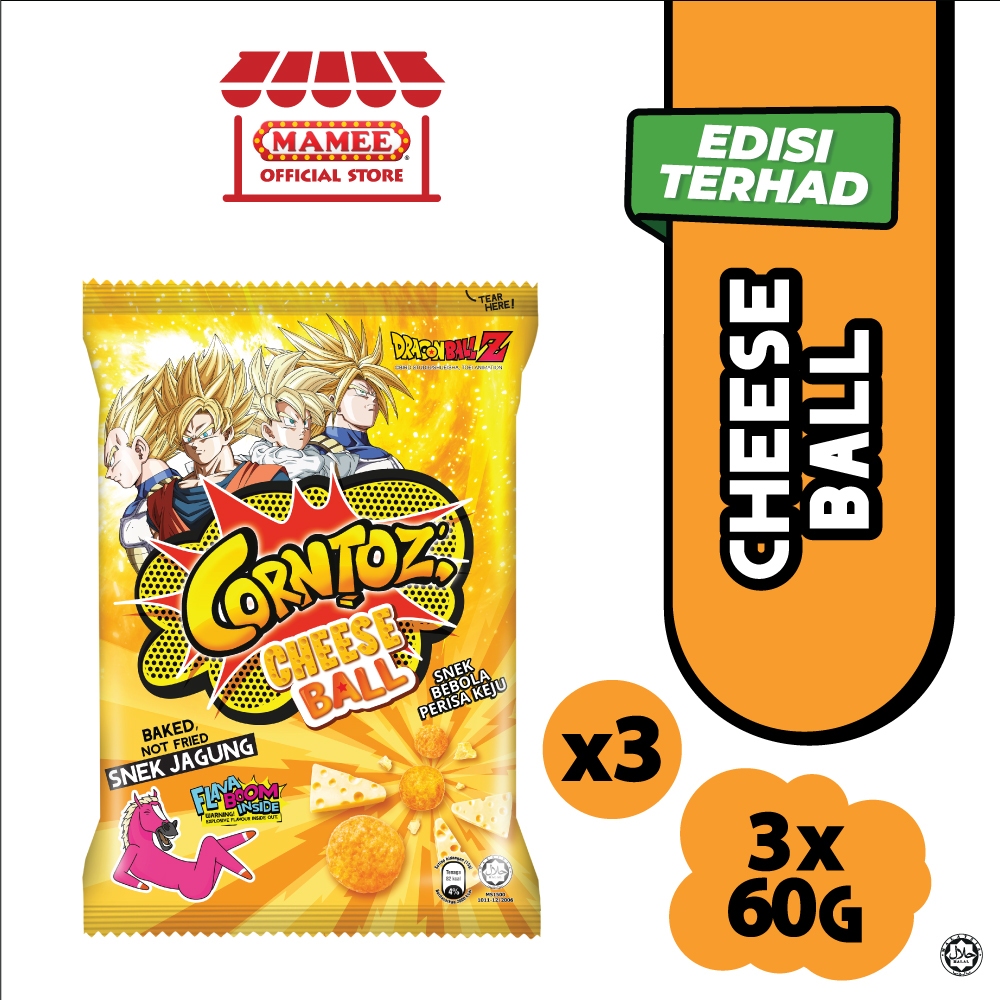 [Limited Edition] Corntoz Cheesy Ball (60g x 3 Packs) | Shopee Singapore