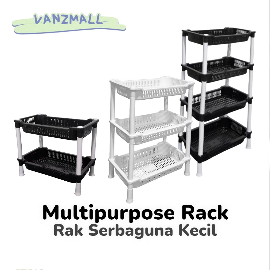 2Tier, 3Tier, 4Tier Multipurpose Rack, Small Rack, Rak Serbaguna Kecil ...