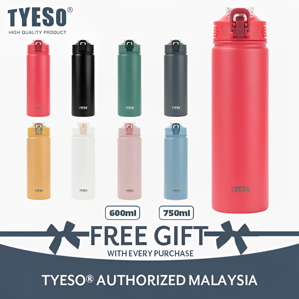 TYESO Vacuum Insulated Tumbler Bottle With Handle (600ml/750ml) TS-8770C/TS-8771C | Shopee Singapore
