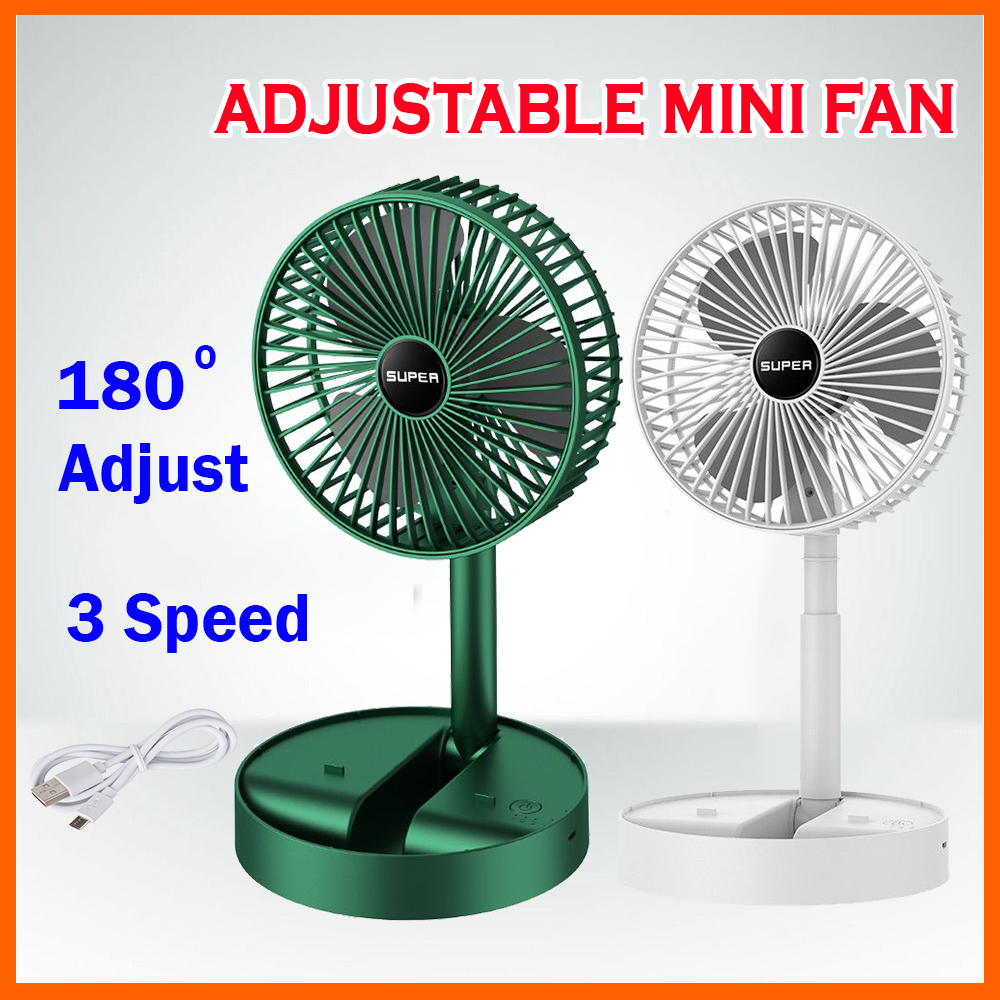 New Kipas Mini Adjustable Mini Fan Kipas Small Cooling Handy Desk Home ...