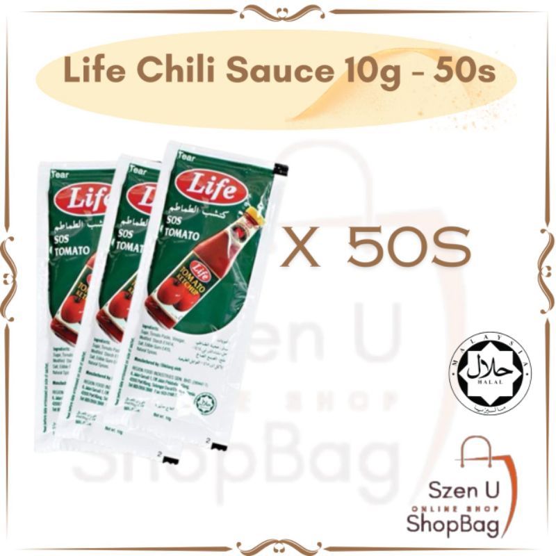 Life - Sos Tomato Sachet 10g (50 Sachet) | Tomato Sauce Sachet 10g ( 50 ...