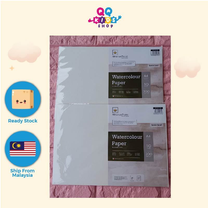 Masterprint Fine Art Series A4 Watercolour Paper 200Gsm 水彩纸 Kertas ...