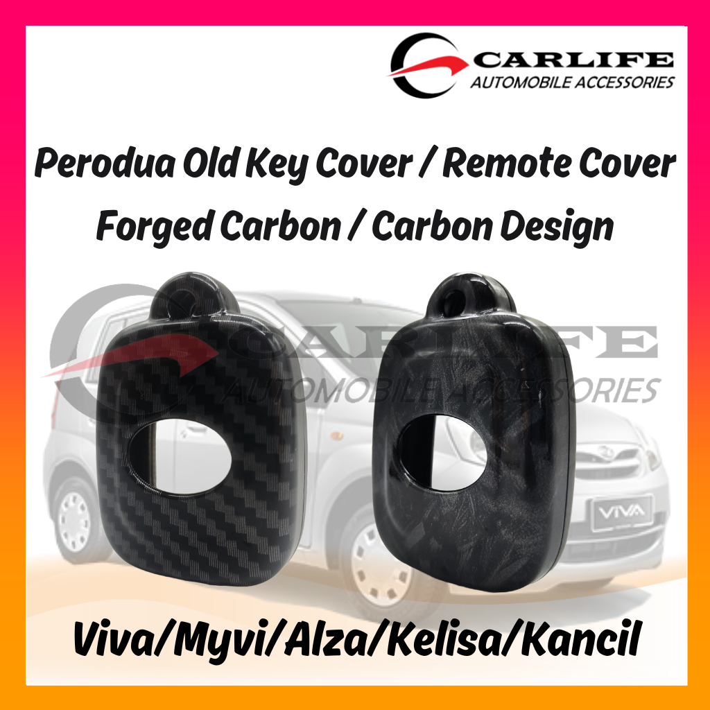 Perodua Myvi Alza Viva Kelisa Carbon ABS Remote Cover | Shopee Singapore
