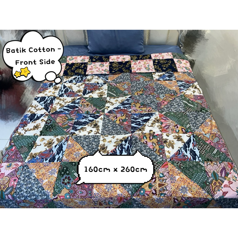 纯手工百家被 / Handmade Selimut Tampal / Patchwork Blanket (205cm X 157cm ...