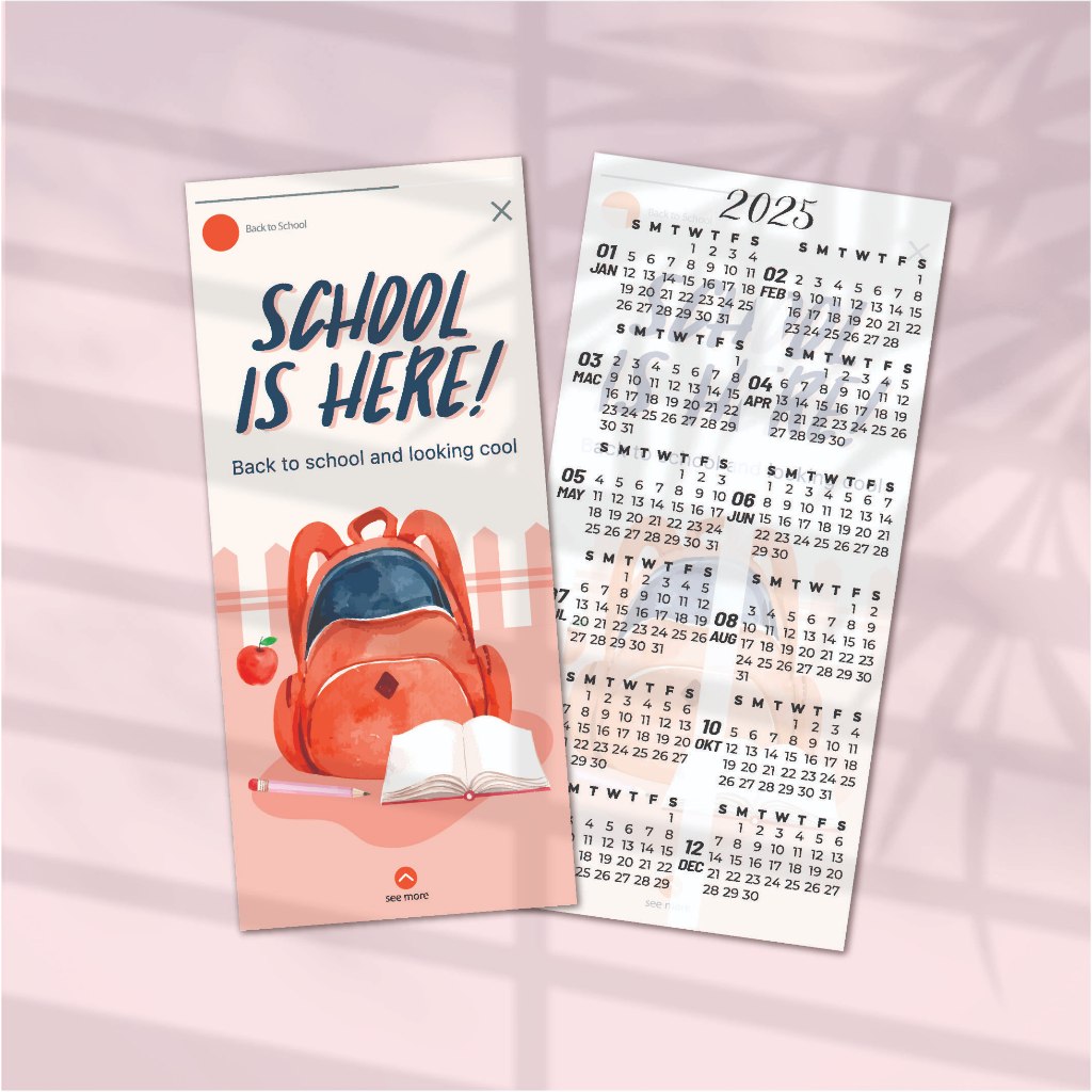 CALENDAR 2025/KALENDAR 2025 BOOKMARK / DOORGIFT / / STUDENT / TEACHER ...