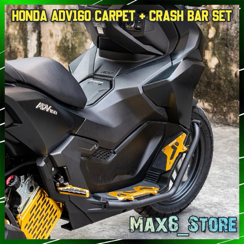 ADV160 Footrest Footboard Matting With Crash Guard Bumper ADV 160 ...