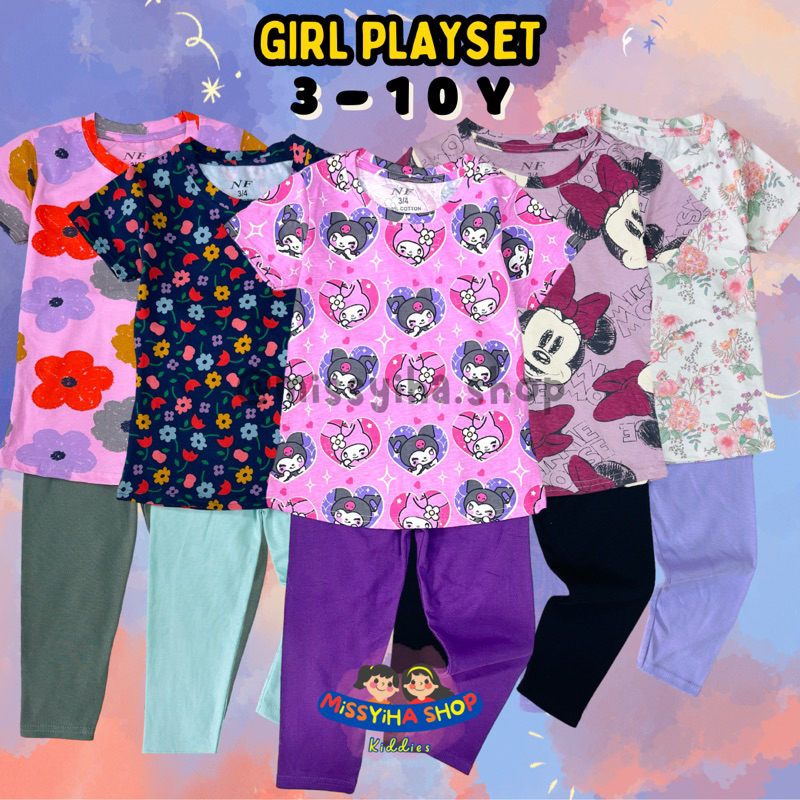 [D1][PART 1/2] 1-10Y NF Girl Kids Playset Children's Clothes Set Girls ...