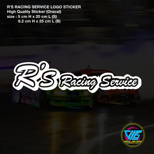 RS RACING SERVICE LOGO Sticker / Decal (High Quality Sticker) | Shopee ...