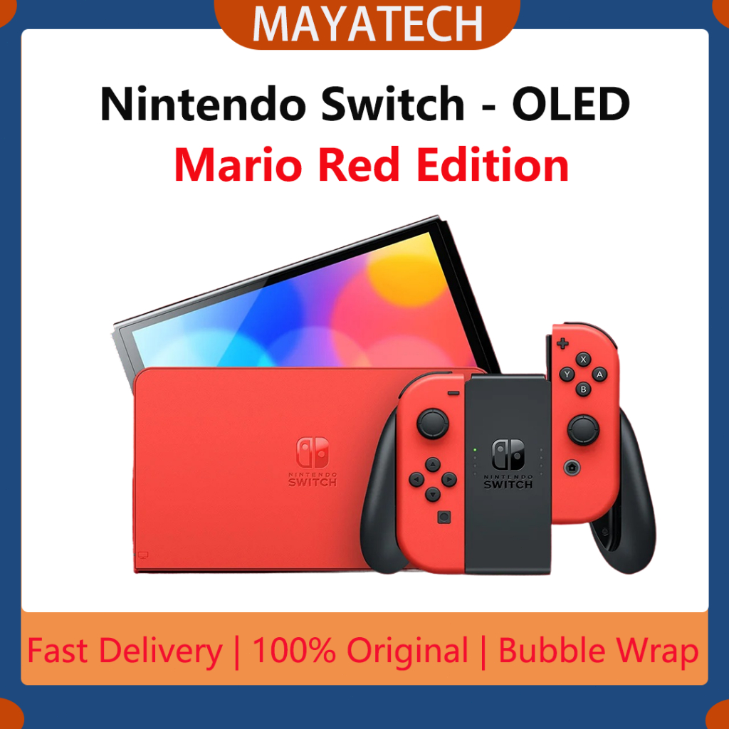 Nintendo Switch - OLED Model: Mario Red Edition | Shopee Singapore