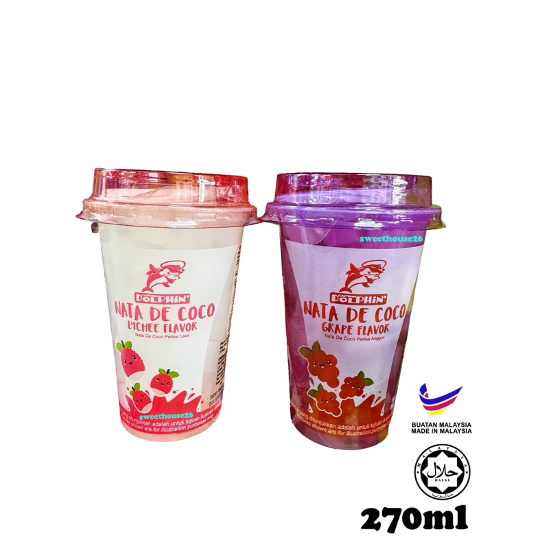 Nata De CoCo Jelly Pudding Grape Mango Lychee Strawberry Flavour 270g Halal | Shopee Singapore