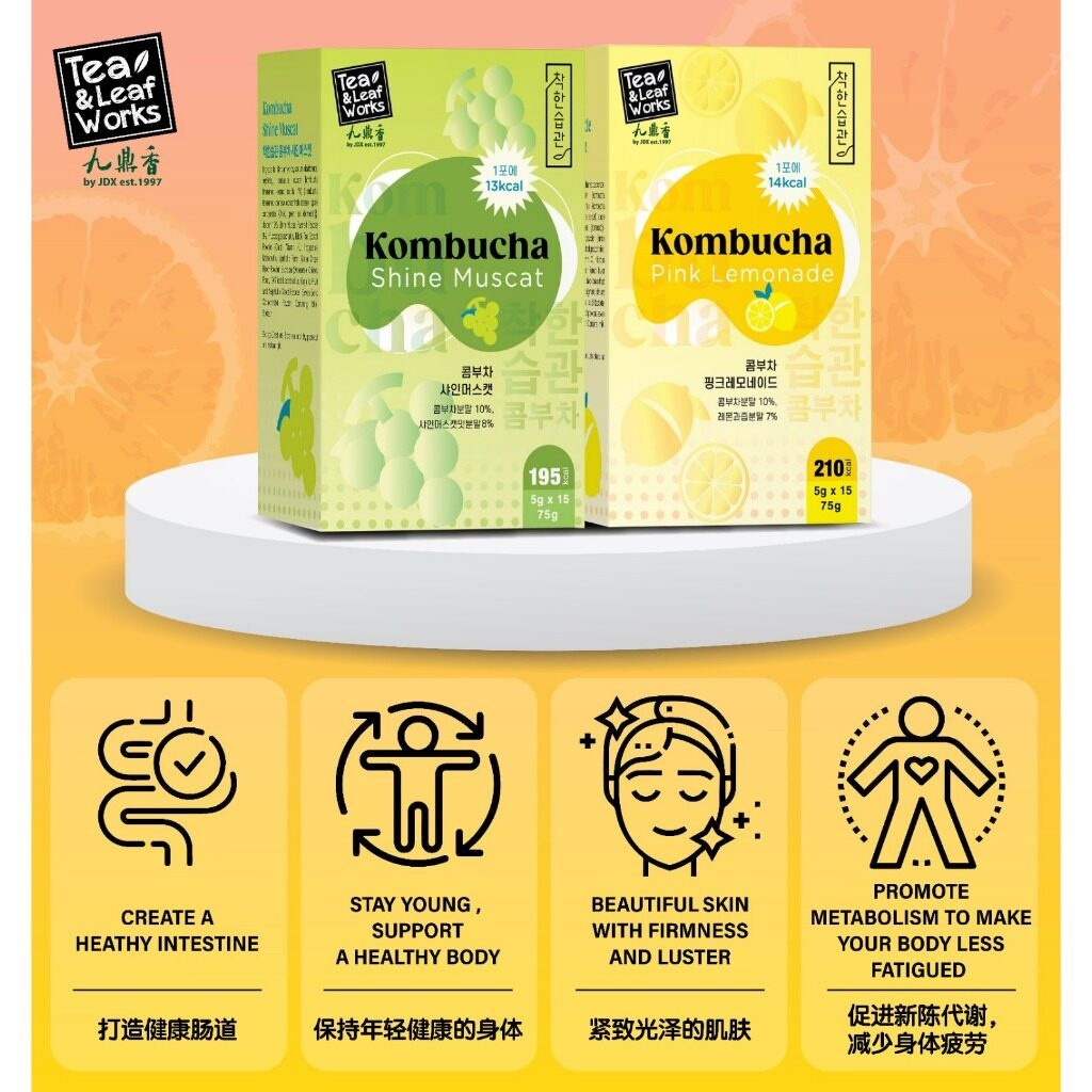 KOMBUCHA (Pink Lemon 50g (5g*15st) / Shine Muscat 50g (5g*15st ...