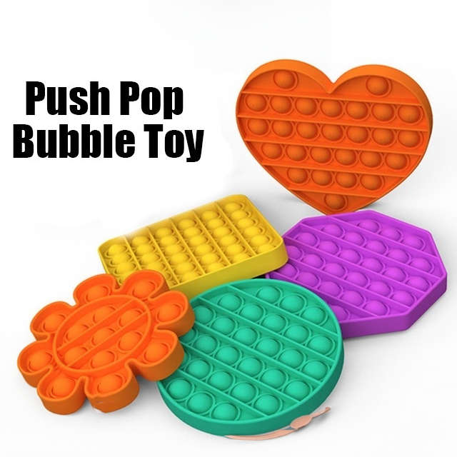 [Shopee Choice] Children Kids Push Pop Bubble Toy Silicone Sensory ...