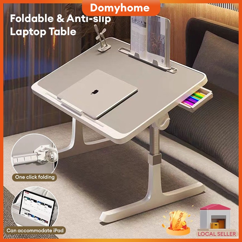 Foldable Anti-slip Laptop Study Table Drawer Notebook Multipurpose ...