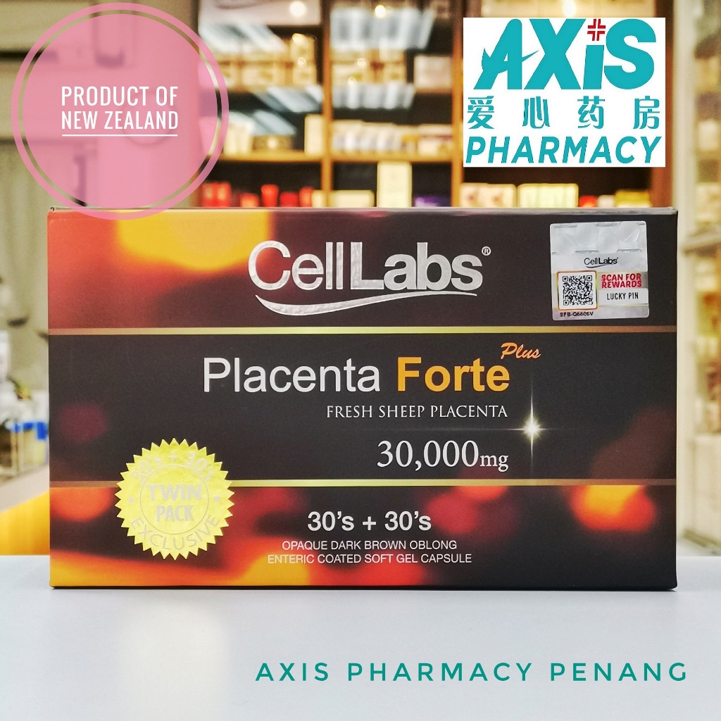 CELL LABS PLACENTA FORTE PLUS Fresh Sheep Placenta 30,000mg (Exp 04/ ...