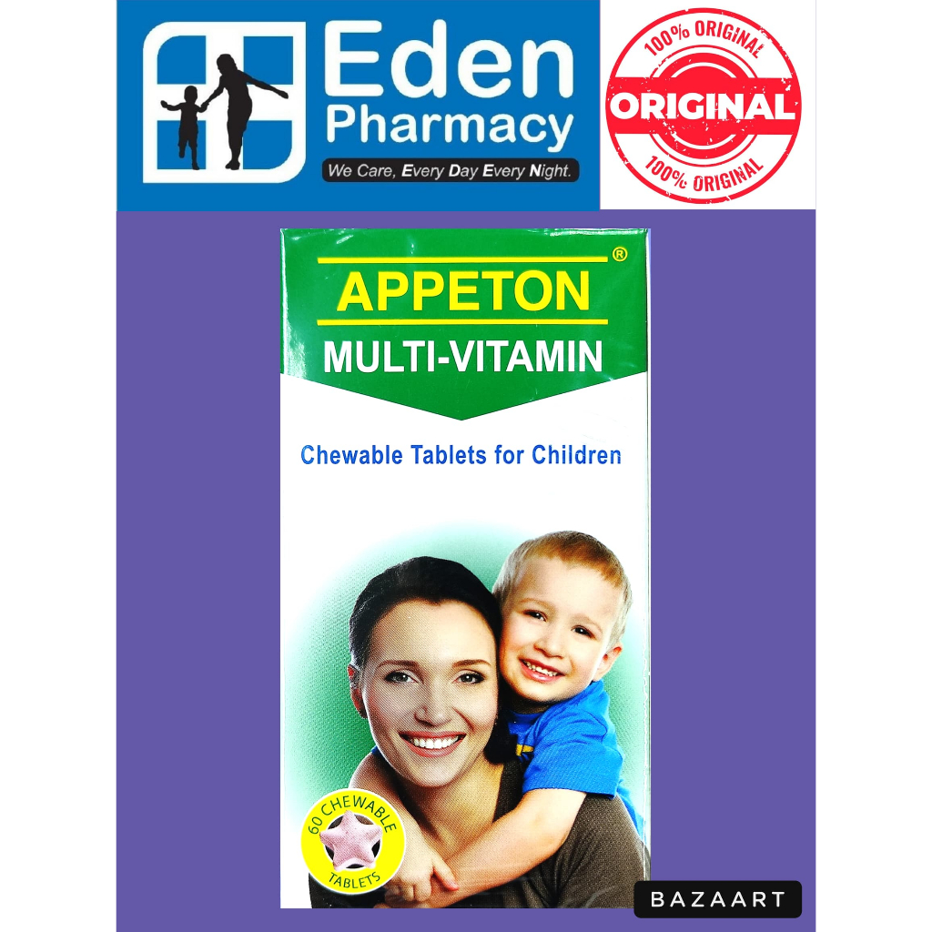 Appeton Multi-Vitamin Chewable Tablets for Children ( appeton ...