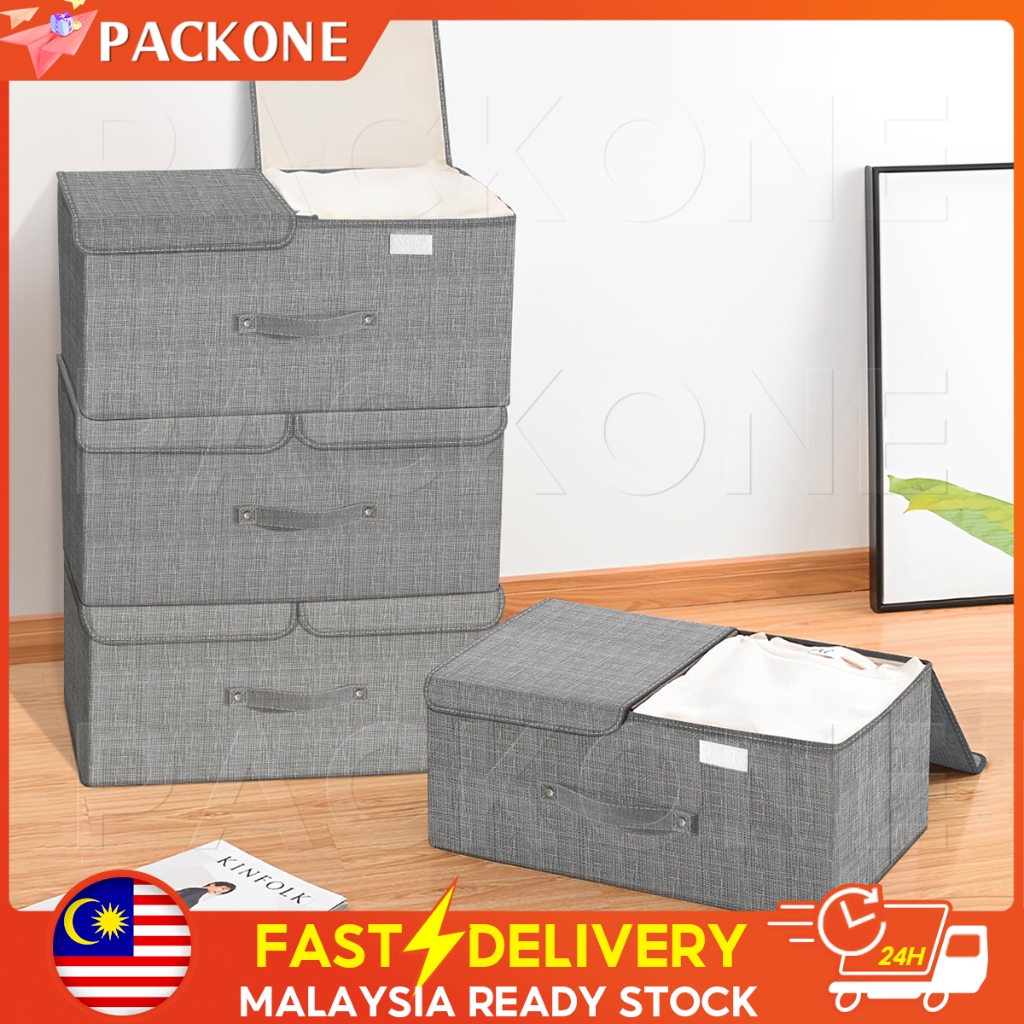 PACKONE Foldable Storage Box Closet Organizer Wardrobe Clothes Box ...