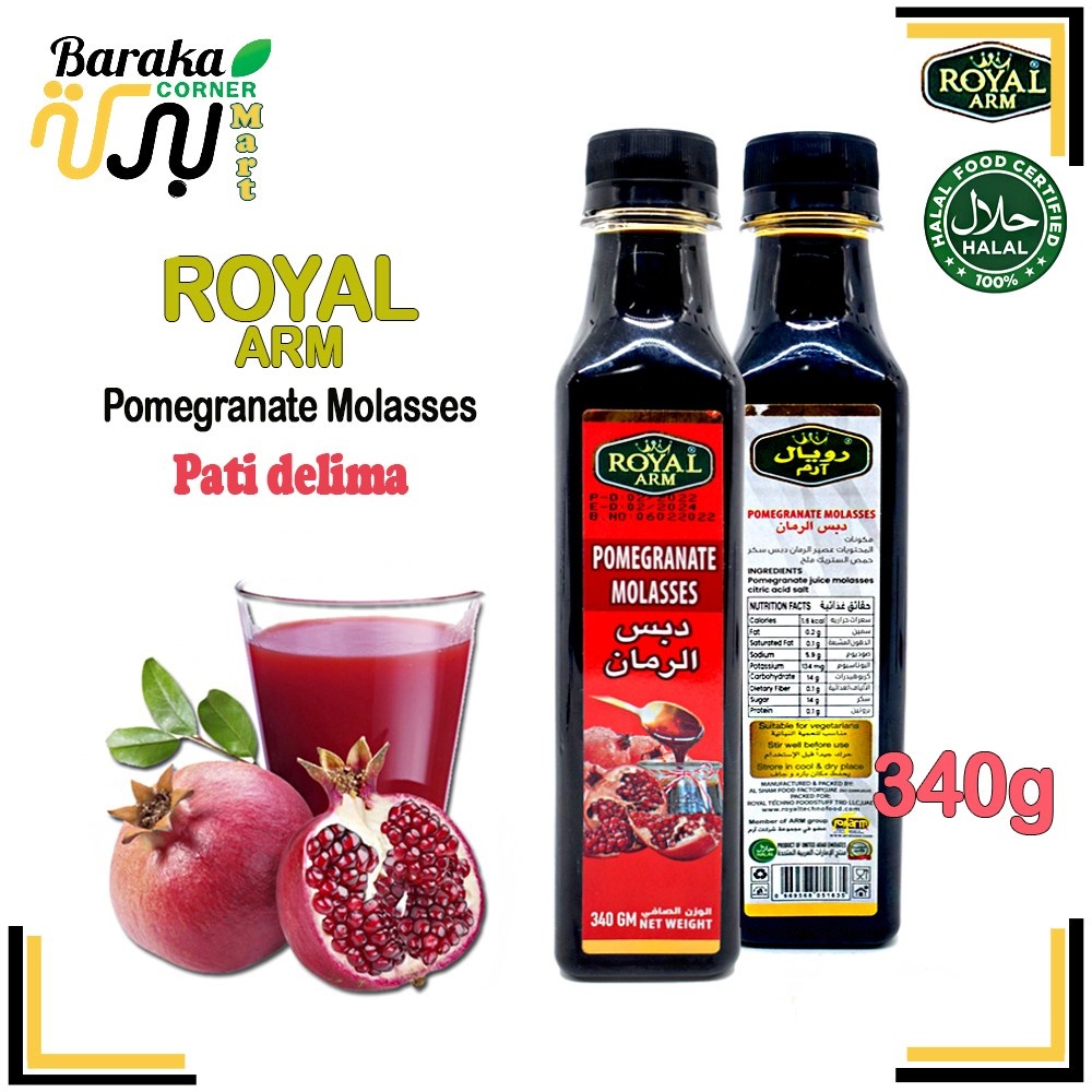 Pomegranate Molasses Royal Arm Pati Delima Halal 340g/700g | Shopee ...