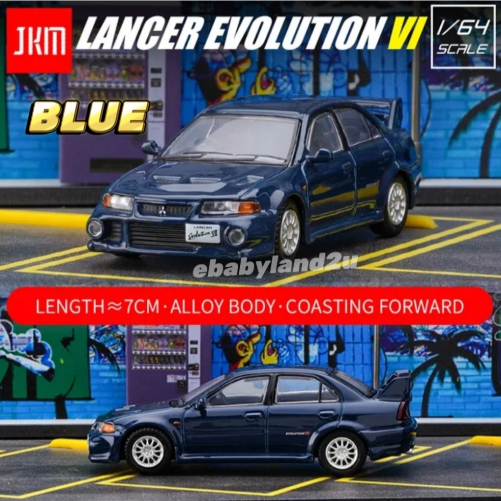 Die Cast 1:64 JKM Evo 6 Lancer Evolution VI Diecast Vehicle Models ...