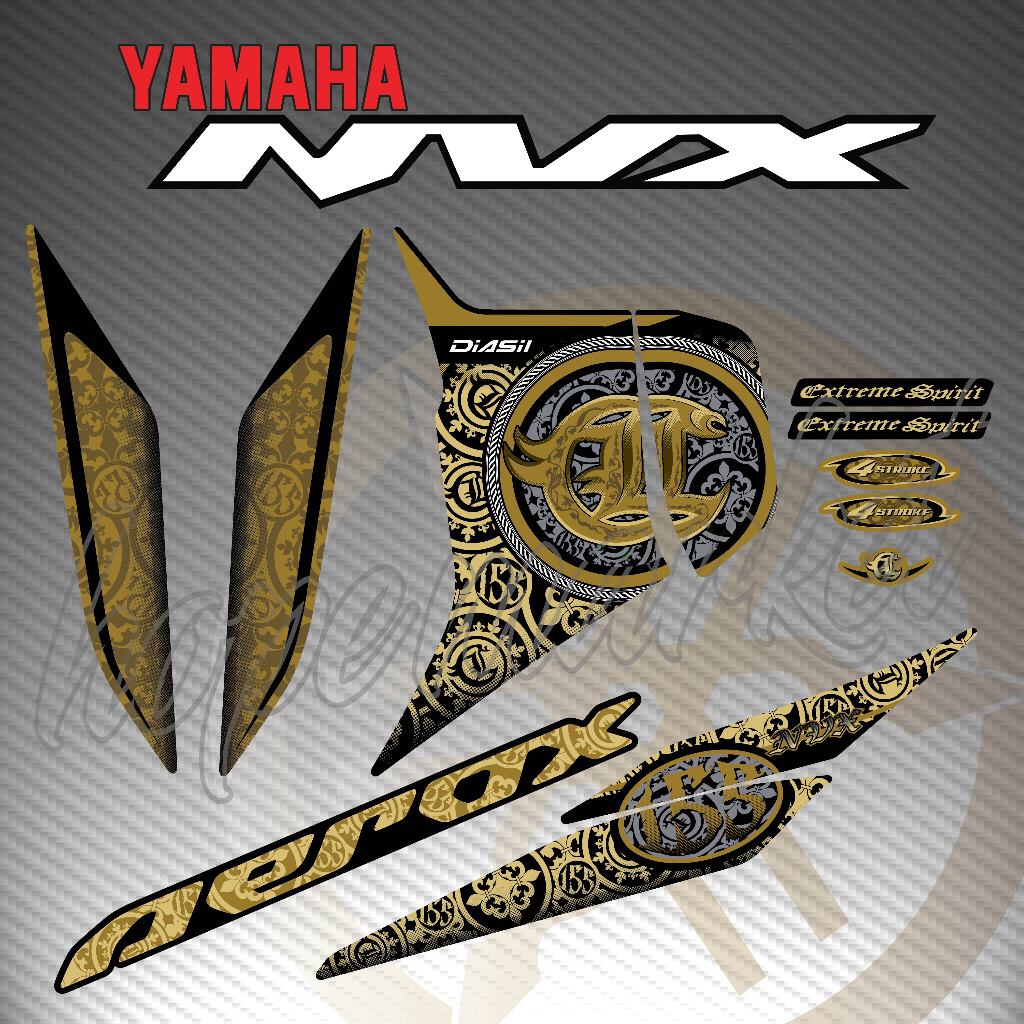 STRIPE MOTOR YAMAHA NVX / AEROX 155 V2 BATIK EDITION CUSTOM BODY ...