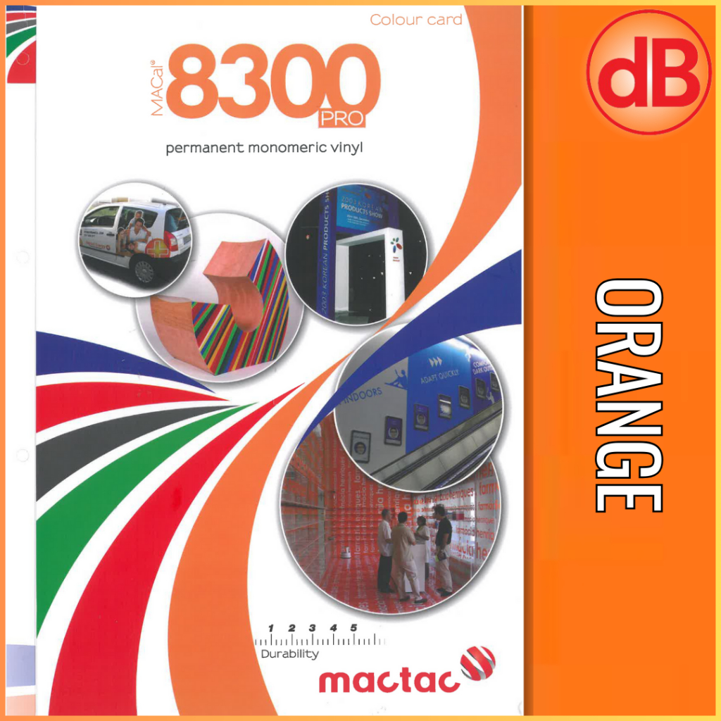 Mactac Sticker 8302 -22 Orange ( Roll ) | Shopee Singapore