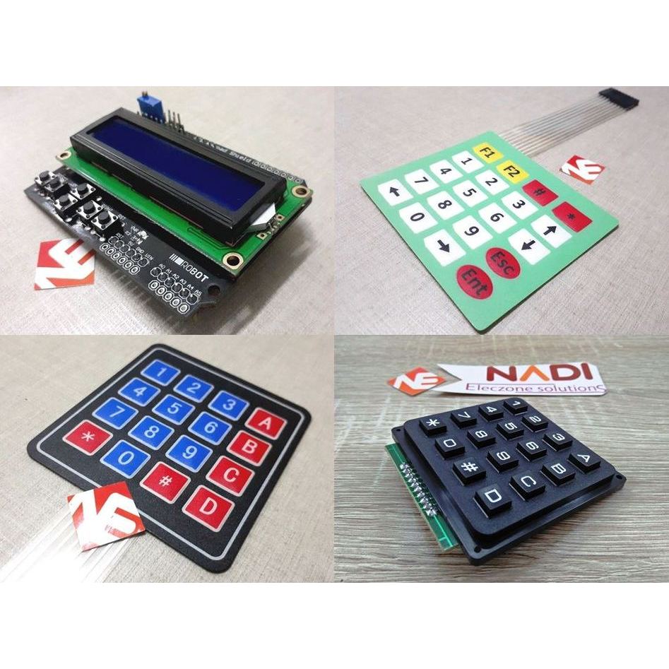 Keypad Switch Keyboard Matrix Key Membrane Shield Module Arduino Uno Stm32 Raspberry Pi Microbit