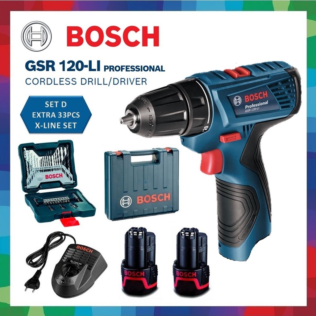 BOSCH GSR 120LI GEN2 Cordless Drill / Cordless Driver GSR120LI GSR 120 ...