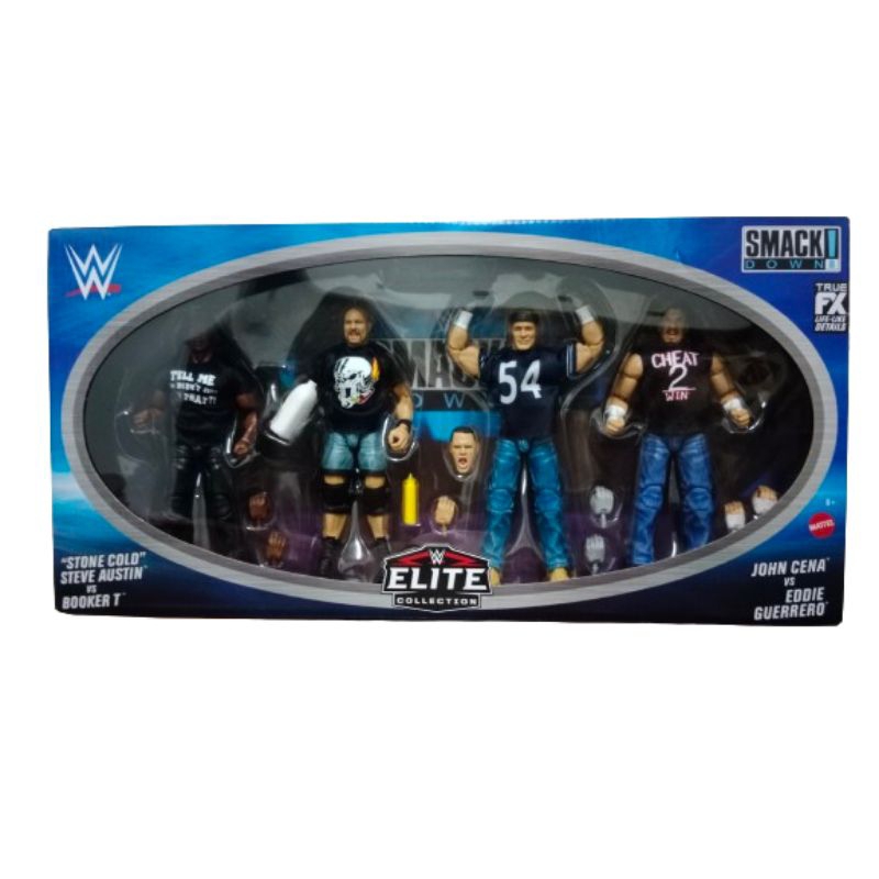 Mattel WWE Elite Smackdown Booker T Stone Cold Steve Austin John Cena Eddie Guerrero Wrestling ...