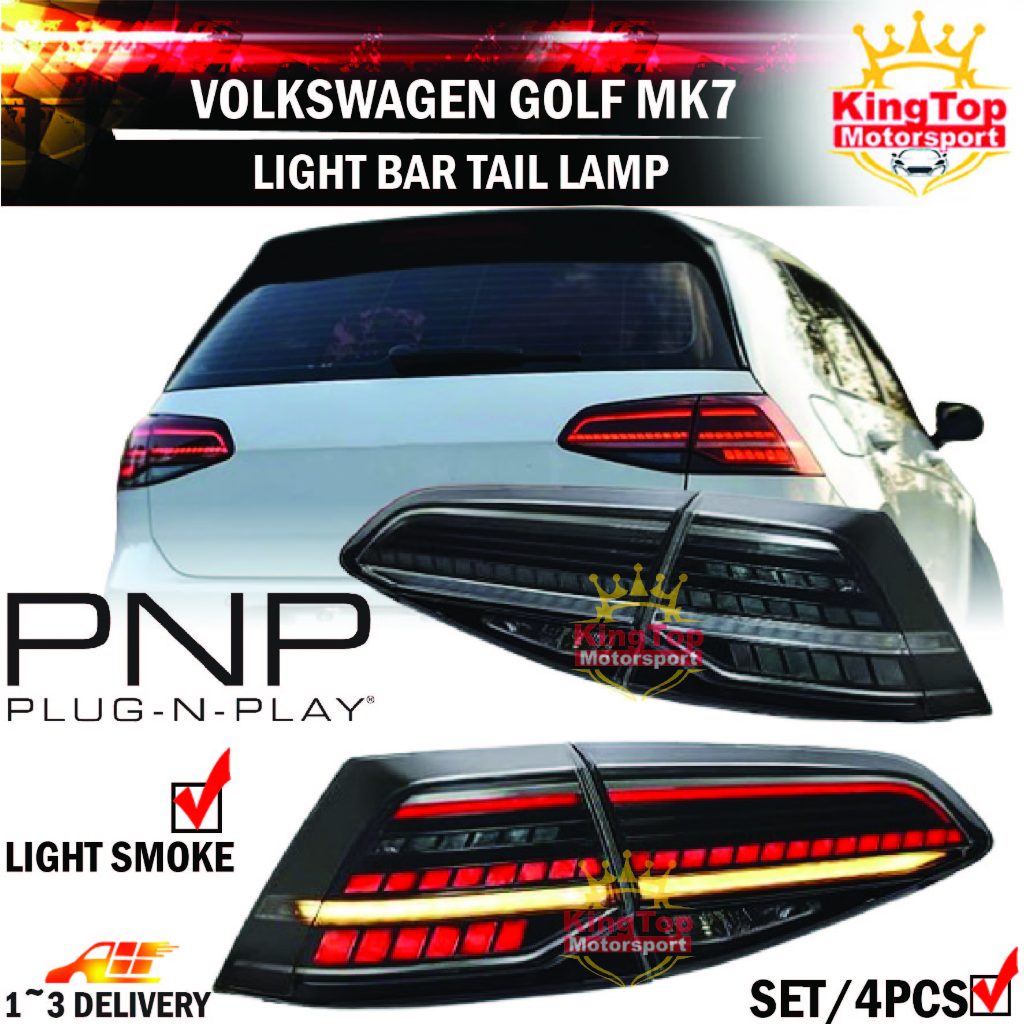 Vland Volkswagen Golf 7 MK7 MK7.5 GTI 2013 - 2018 Full Led Tail Lamp ...