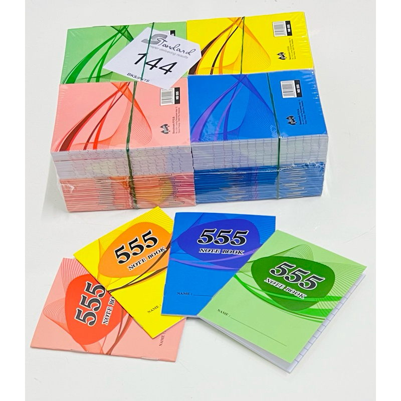 144 boooks 555 Note Book Noted Booklet (4 colors) 555小簿子记事小册子144本 ...