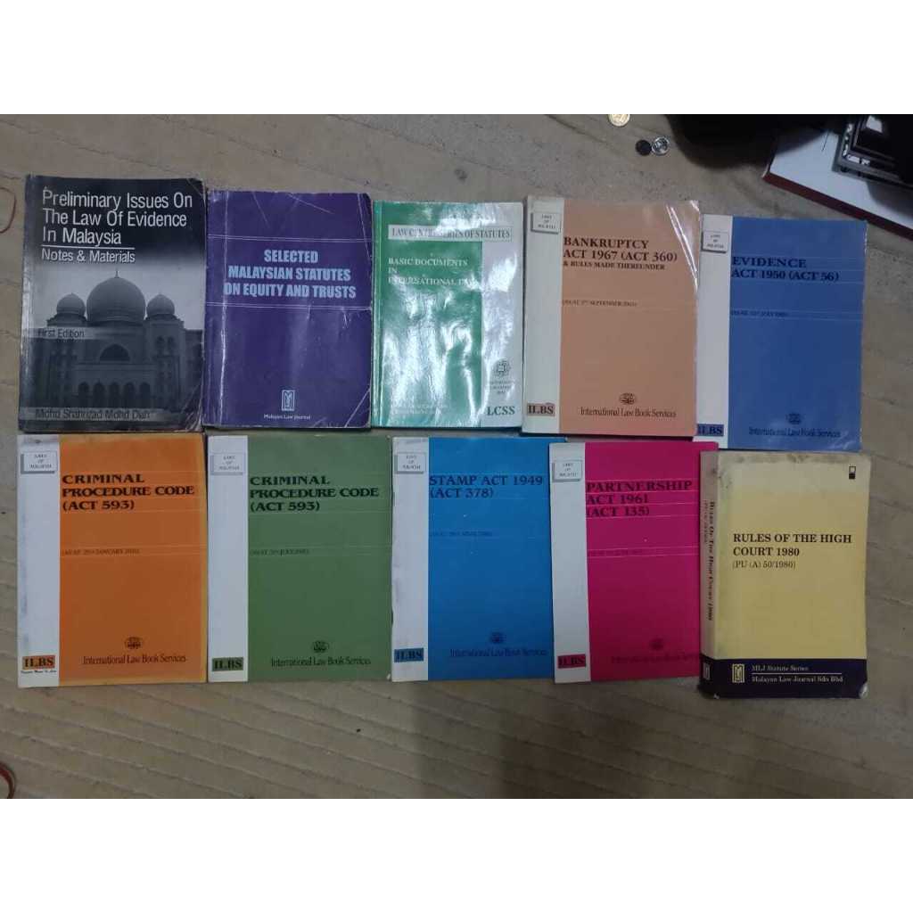 (OFFER) 10 USED LAW BOOKS | Shopee Singapore