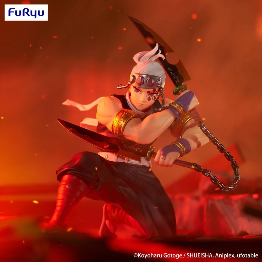 Japan FuRyu Demon Slayer Tengen Uzui Noodle Stopper Figure B1249 Uzui ...