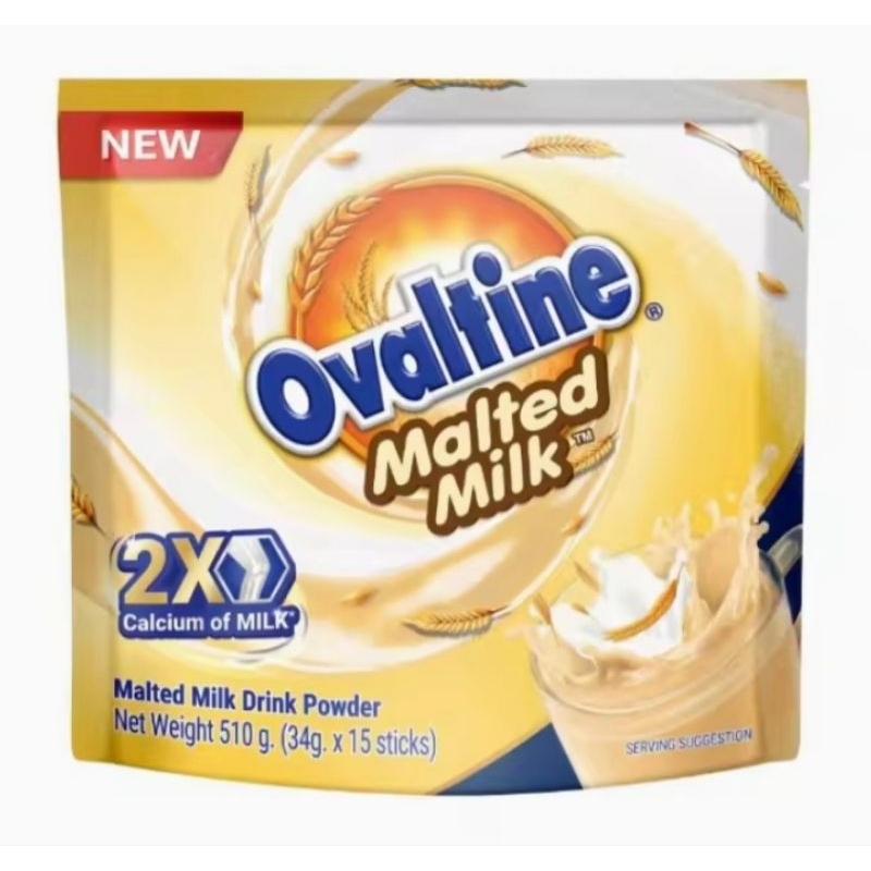 OVALTINE MALTED MILK STICK 510g (34g x 15s) | Shopee Singapore
