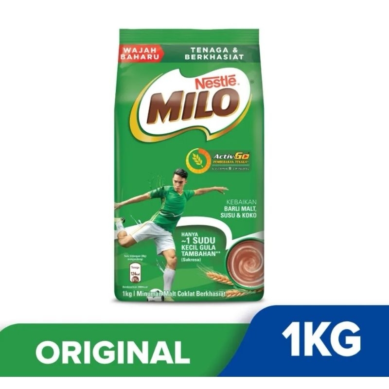 NESTLÉ MILO CHOCOLATE MALT POWDER Soft Pack200g/400g/ 1kg | Shopee ...
