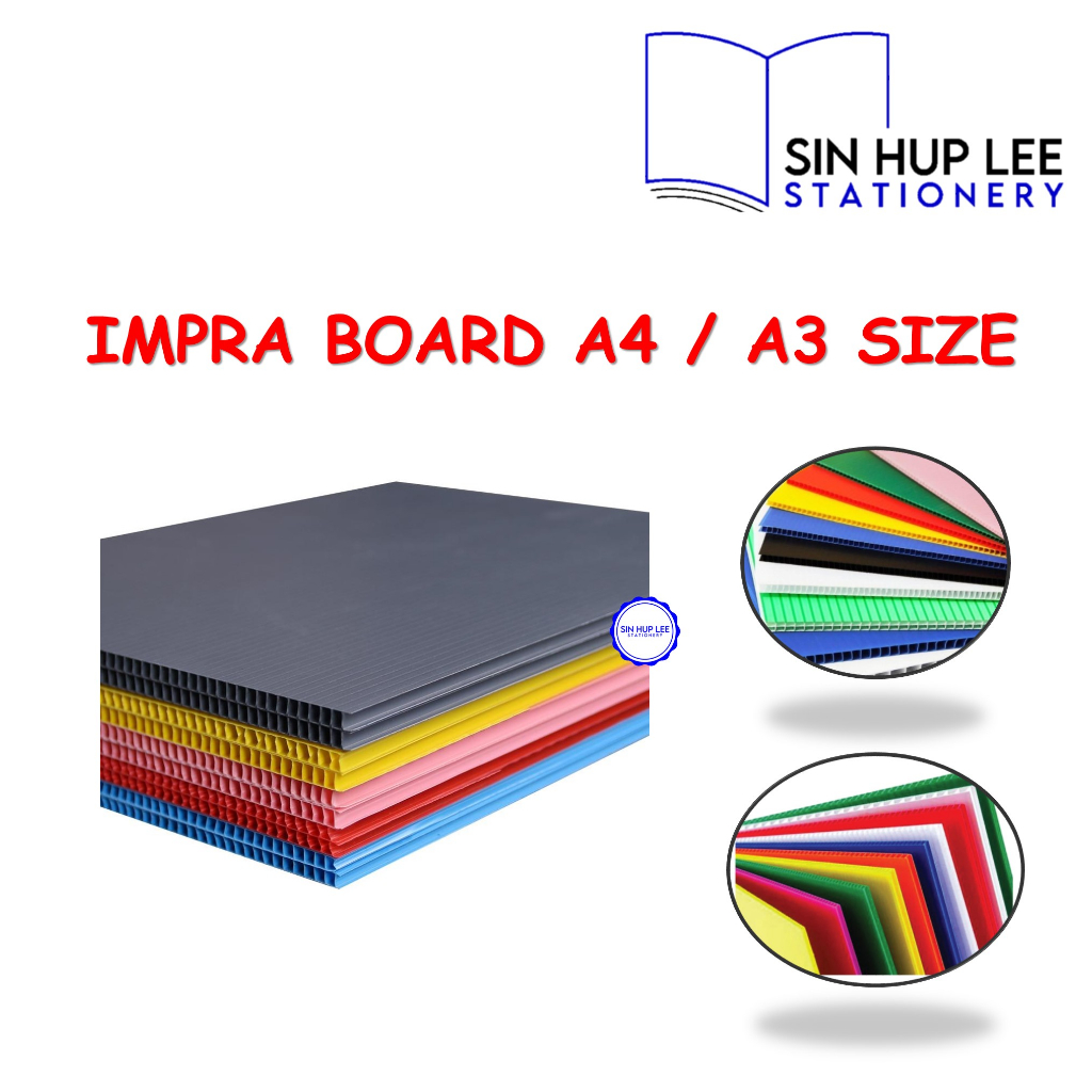 Impra Board A4 / A3 (2 Pcs) / Polyplast Board / PP Straw Board ...