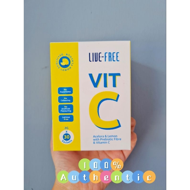 Live Free Vitamin C 1000mg Prebiotic Fiber 30's | Shopee Singapore